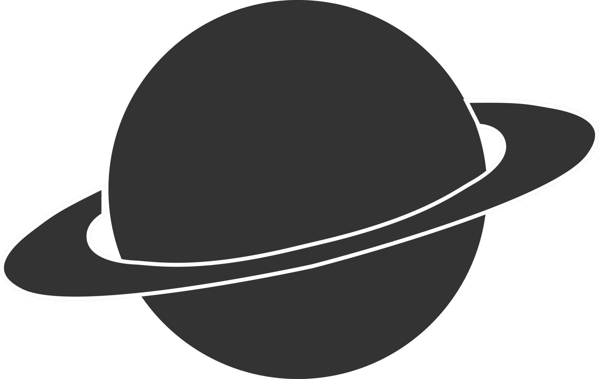 saturn icon on white background. flat style. planet icon for your web ...