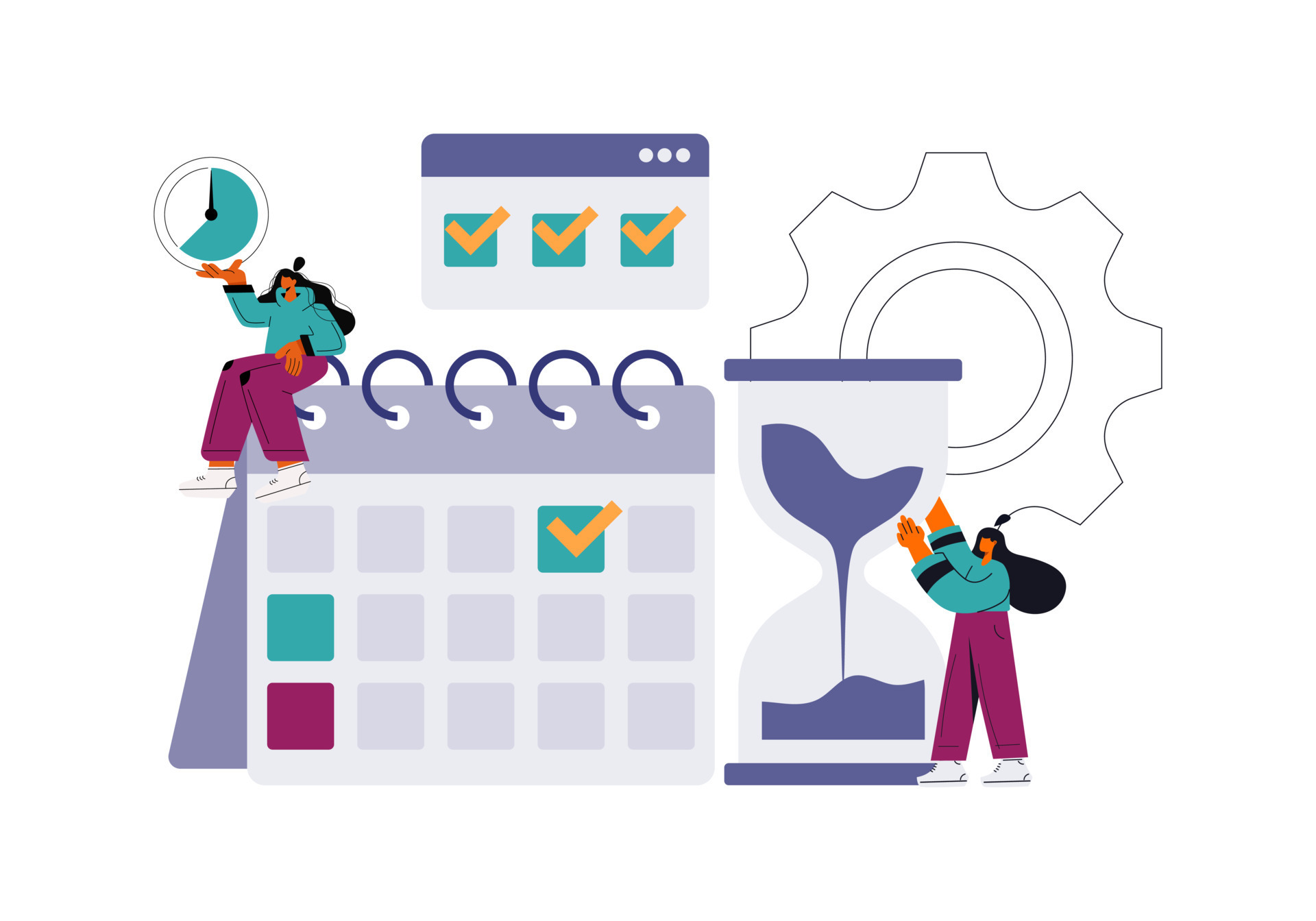 Time management. Projects and deadlines. Time management concept ...