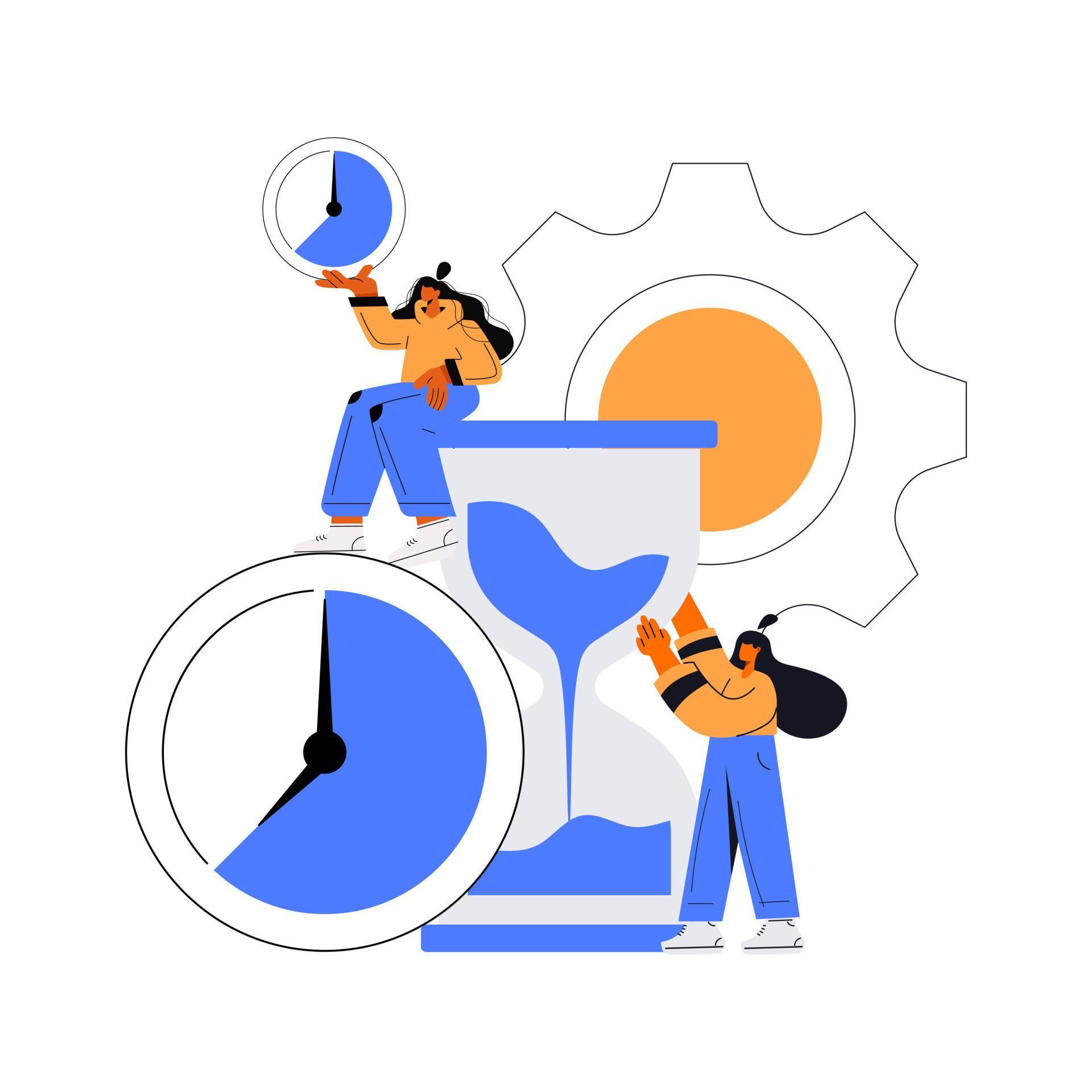 Time management. Projects and deadlines. Time management concept ...