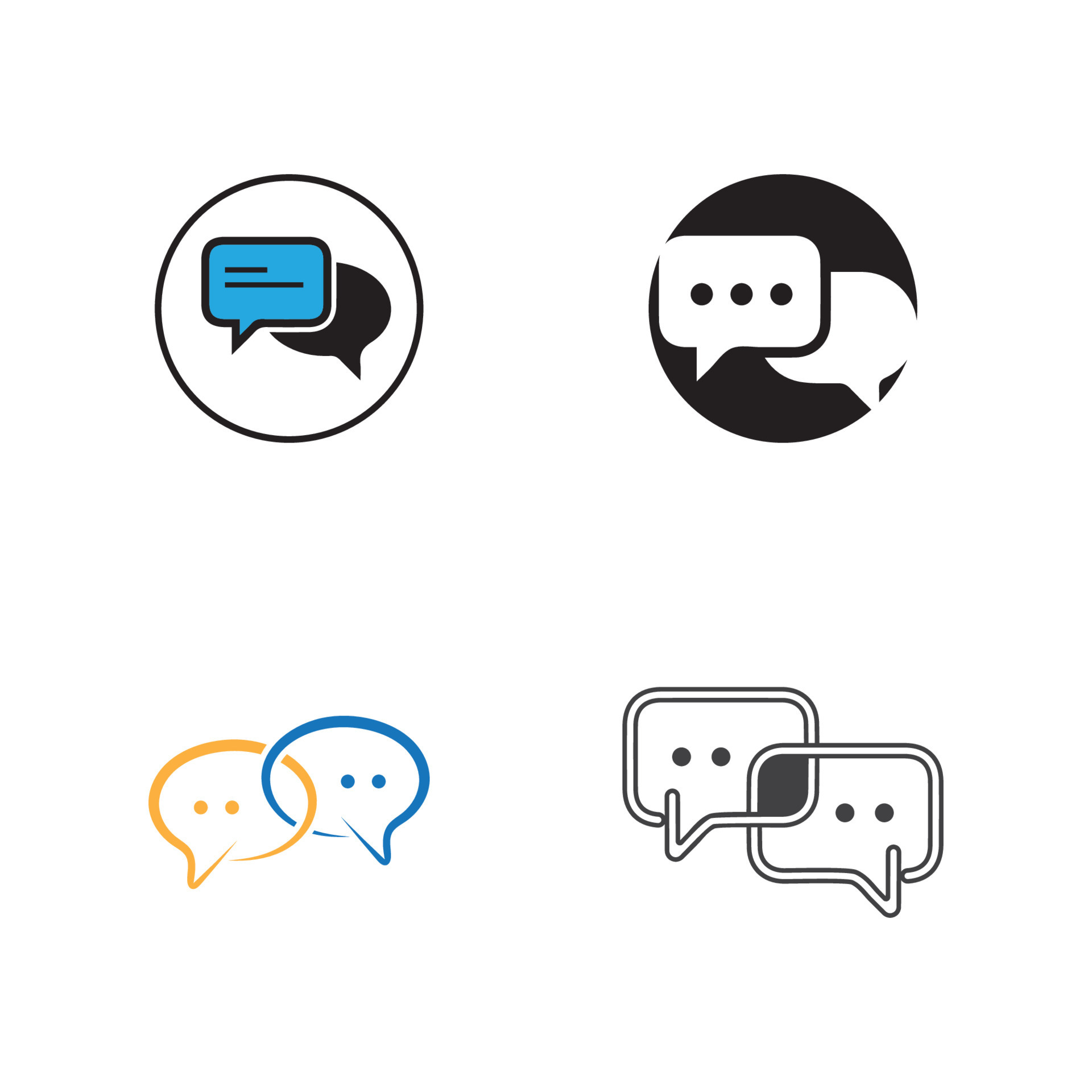 Speech bubble icon vector illustration 9806347 Vector Art at Vecteezy