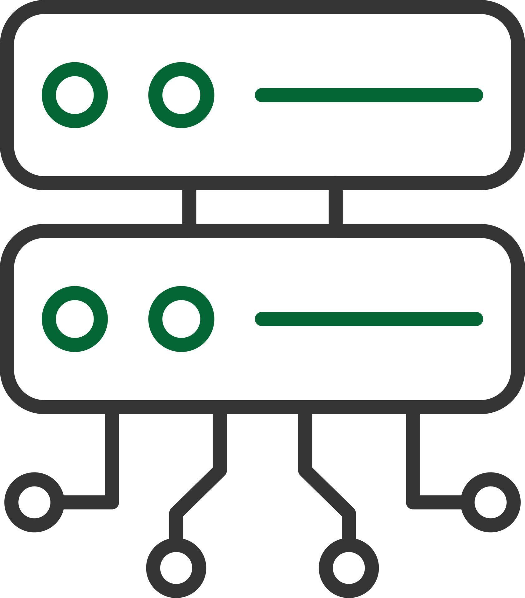 Server Line Two Color 9807709 Vector Art at Vecteezy