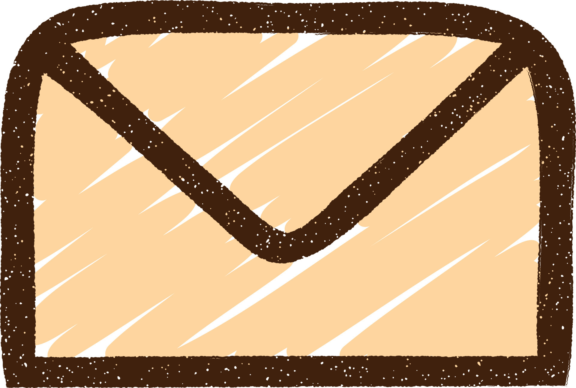 Mail Symbol Chalk Drawing 9807937 Vector Art At Vecteezy