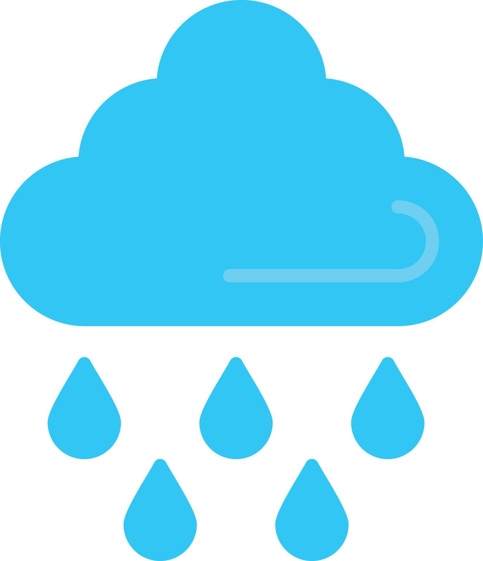 Rain Flat Icon 9809310 Vector Art at Vecteezy