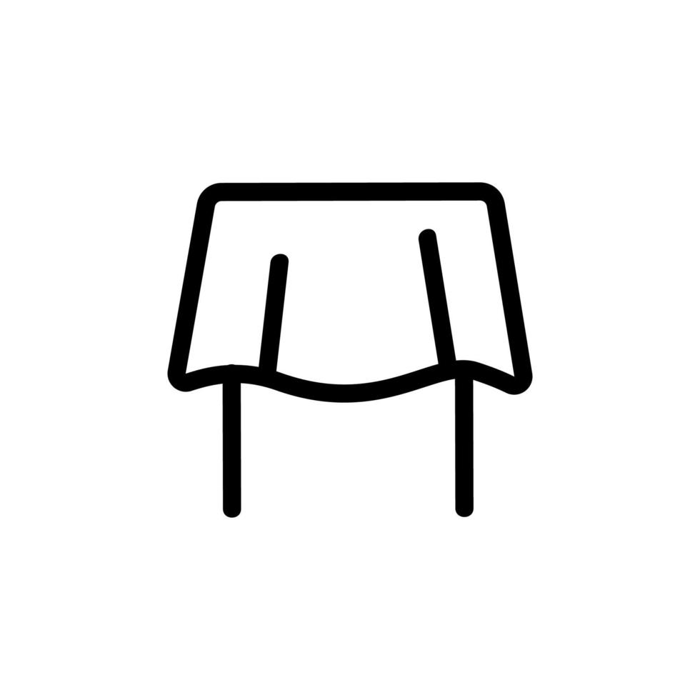 Table Icon Vector Isolated Contour Symbol Illustration 9809389 Vector Art At Vecteezy