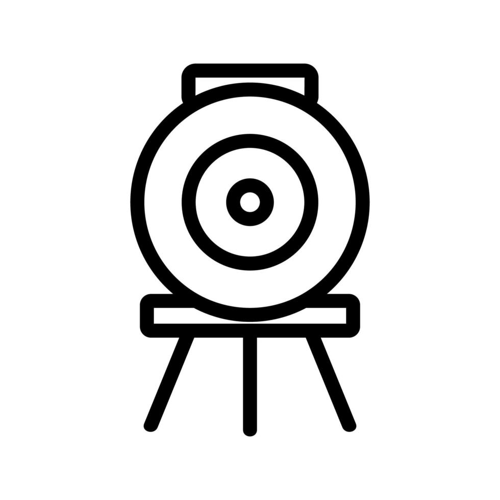 Target icon vector. Isolated contour symbol illustration 9809421 Vector ...