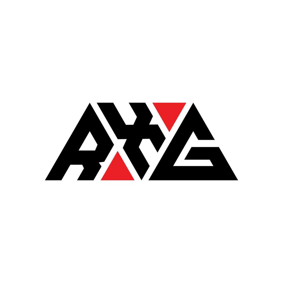RXG triangle letter logo design with triangle shape. RXG triangle logo design monogram. RXG ...