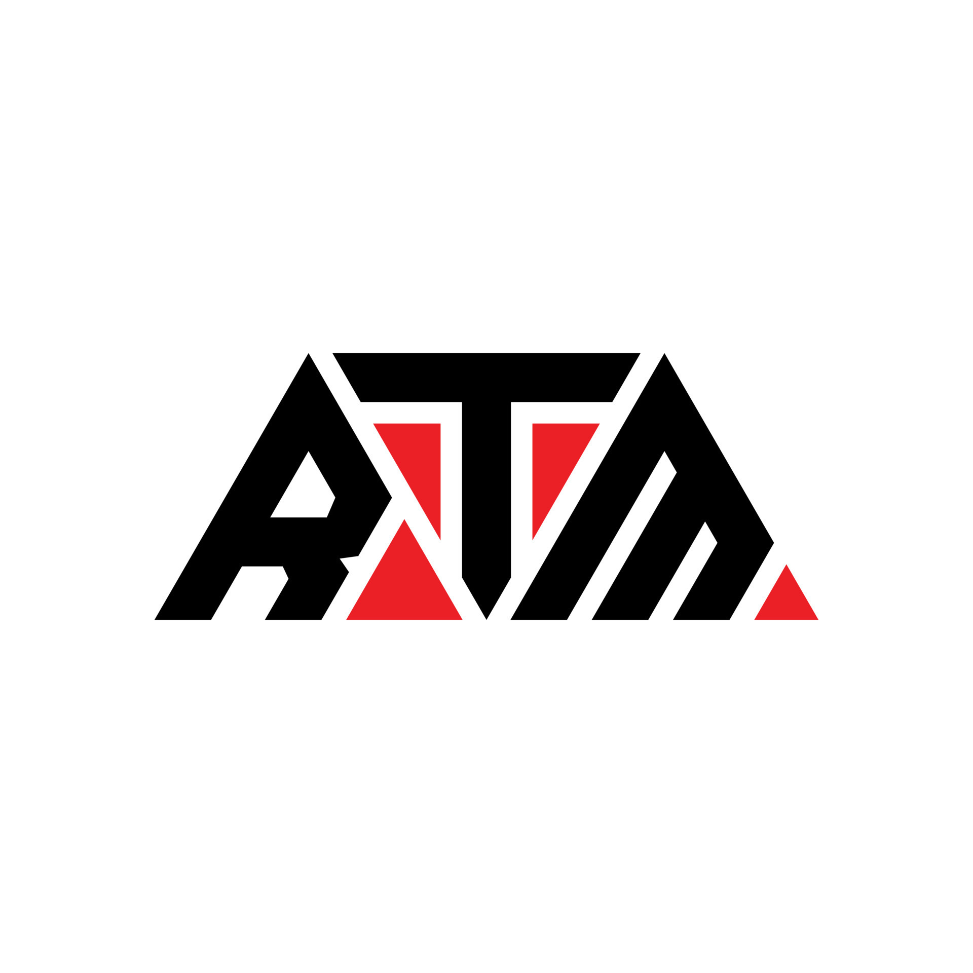 Rtm Triangle Letter Logo Design With Triangle Shape Rtm Triangle Logo Design Monogram Rtm