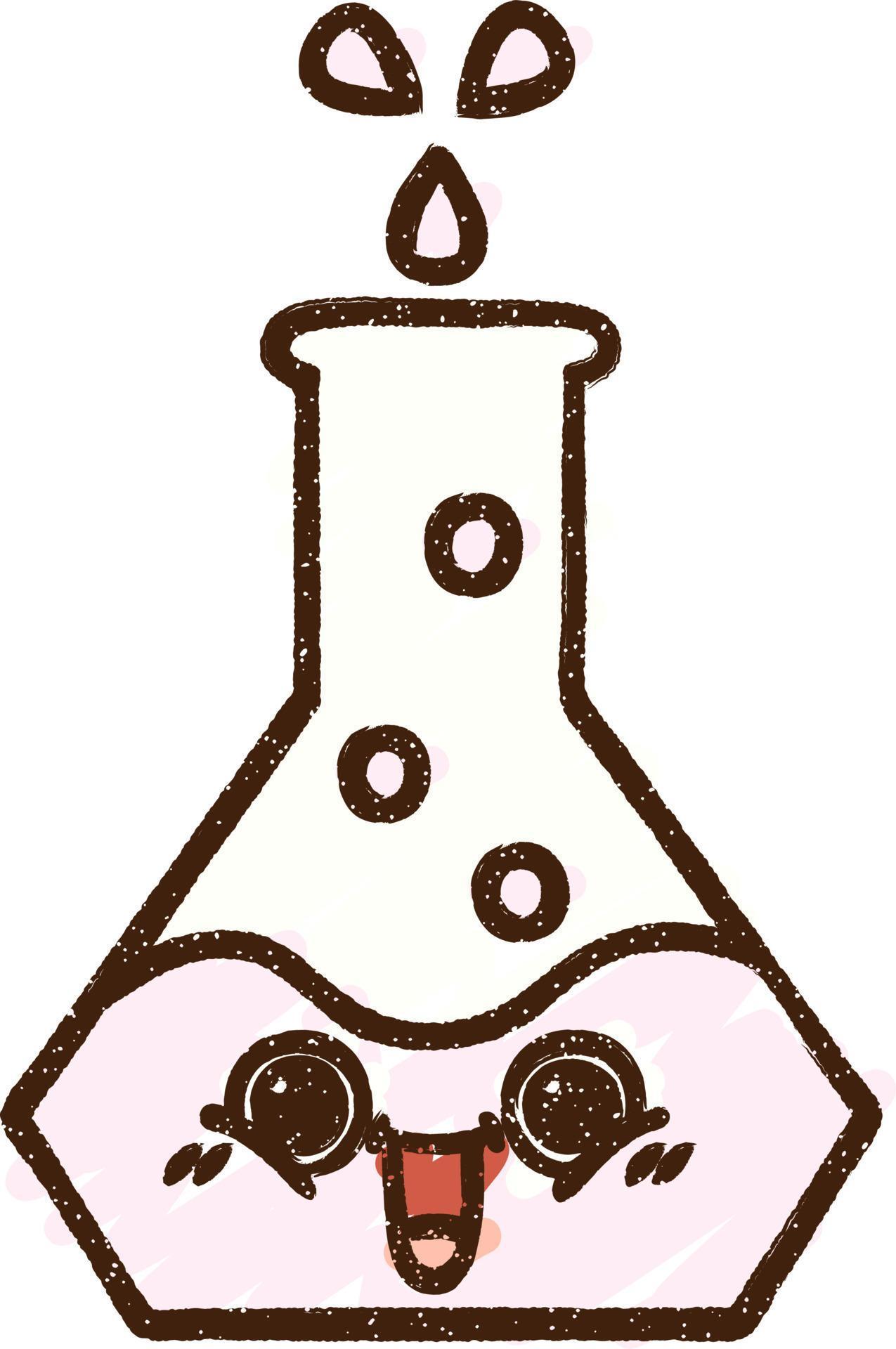 Science Experiment Chalk Drawing 9810501 Vector Art at Vecteezy