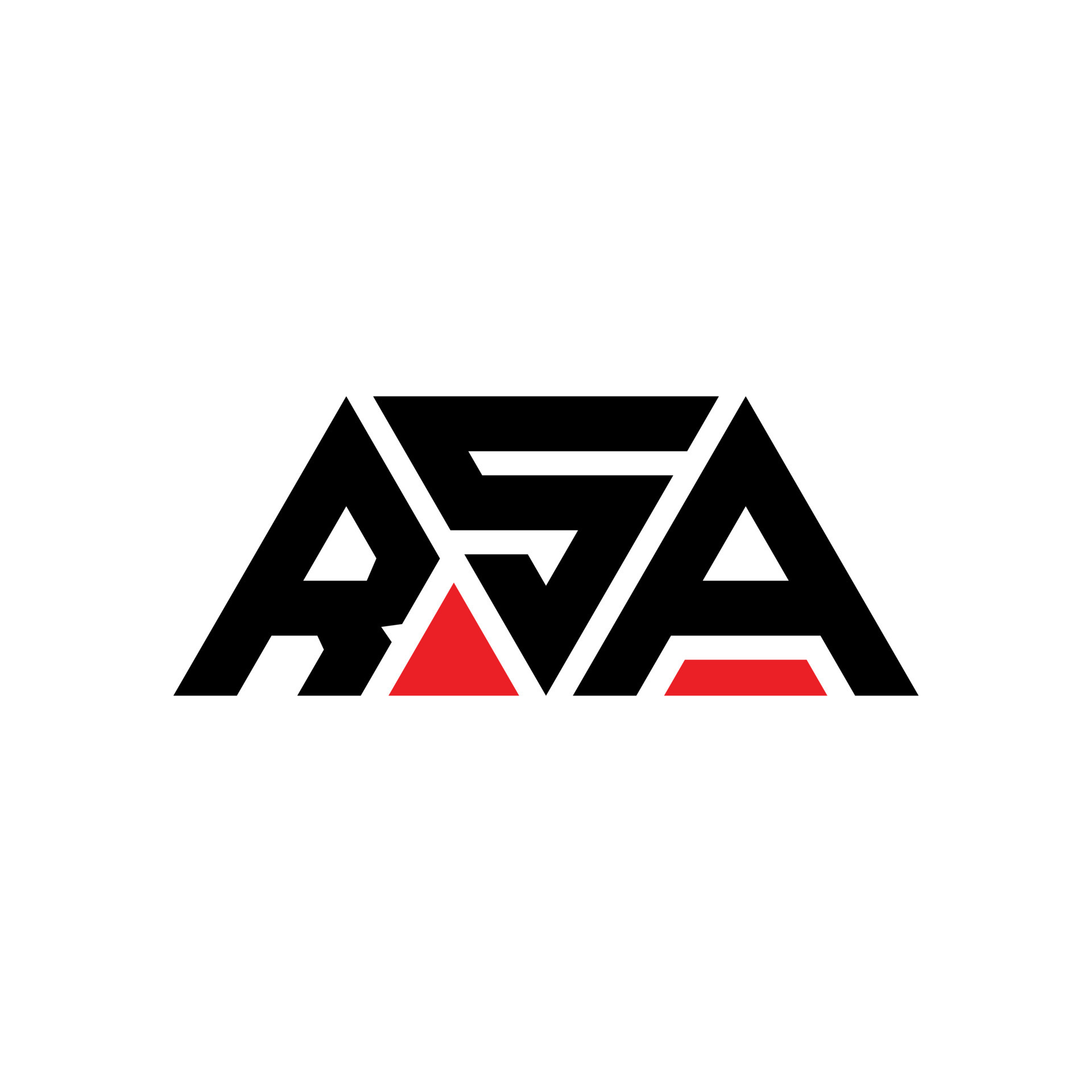 Rsa Triangle Letter Logo Design With Triangle Shape Rsa Triangle Logo