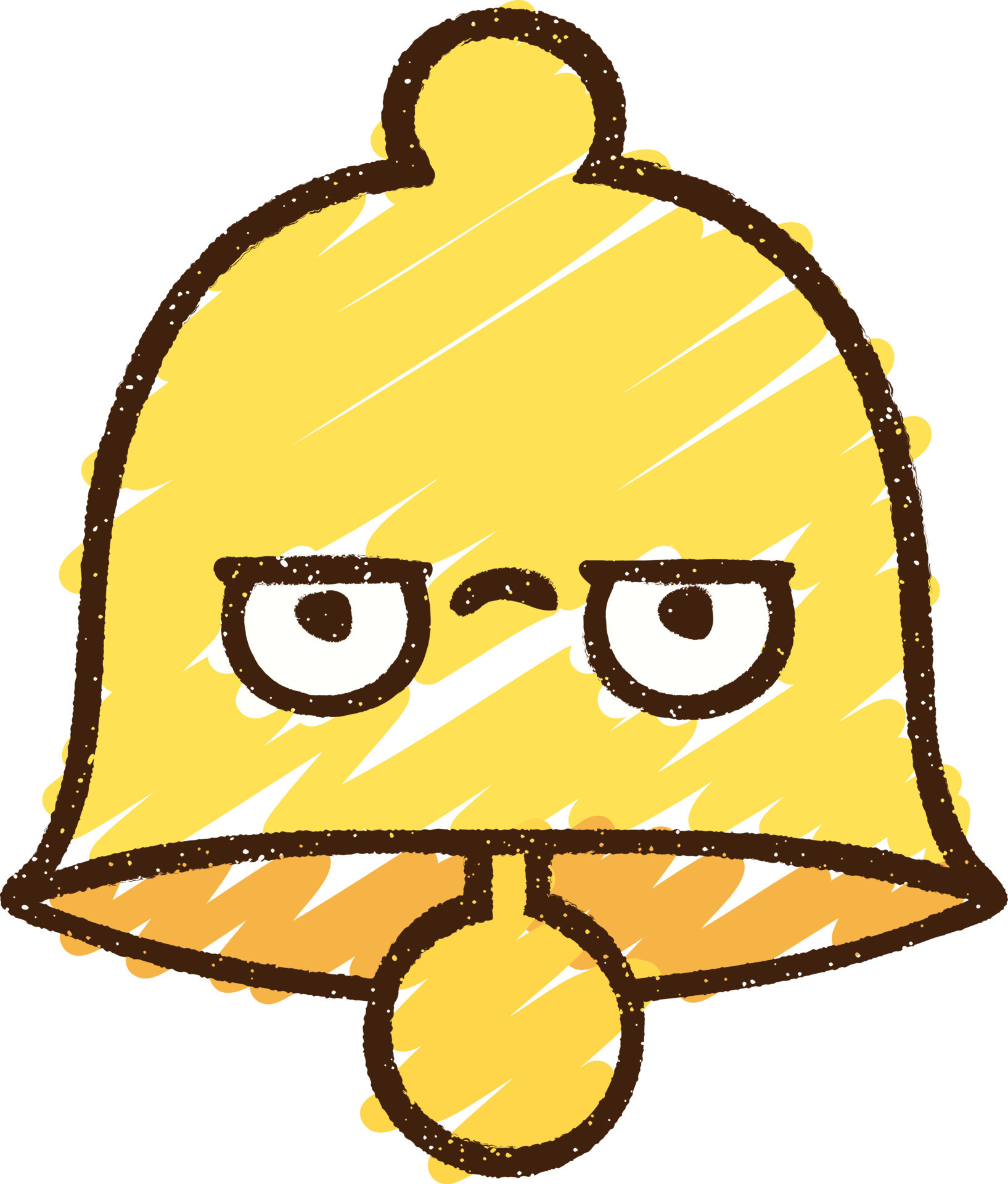 Bell Chalk Drawing 9813708 Vector Art at Vecteezy