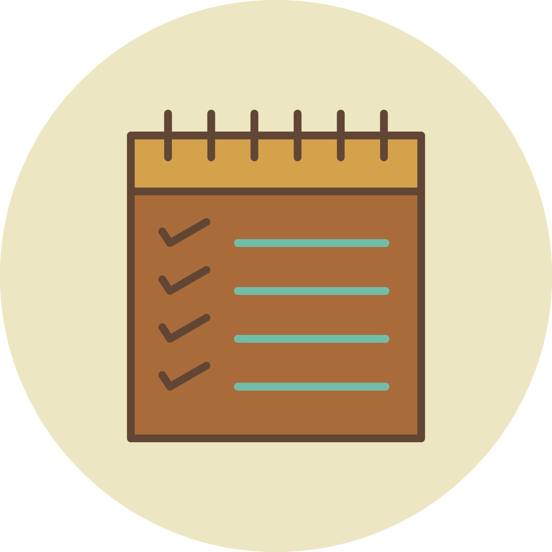 To Do List Filled Retro 9814222 Vector Art at Vecteezy