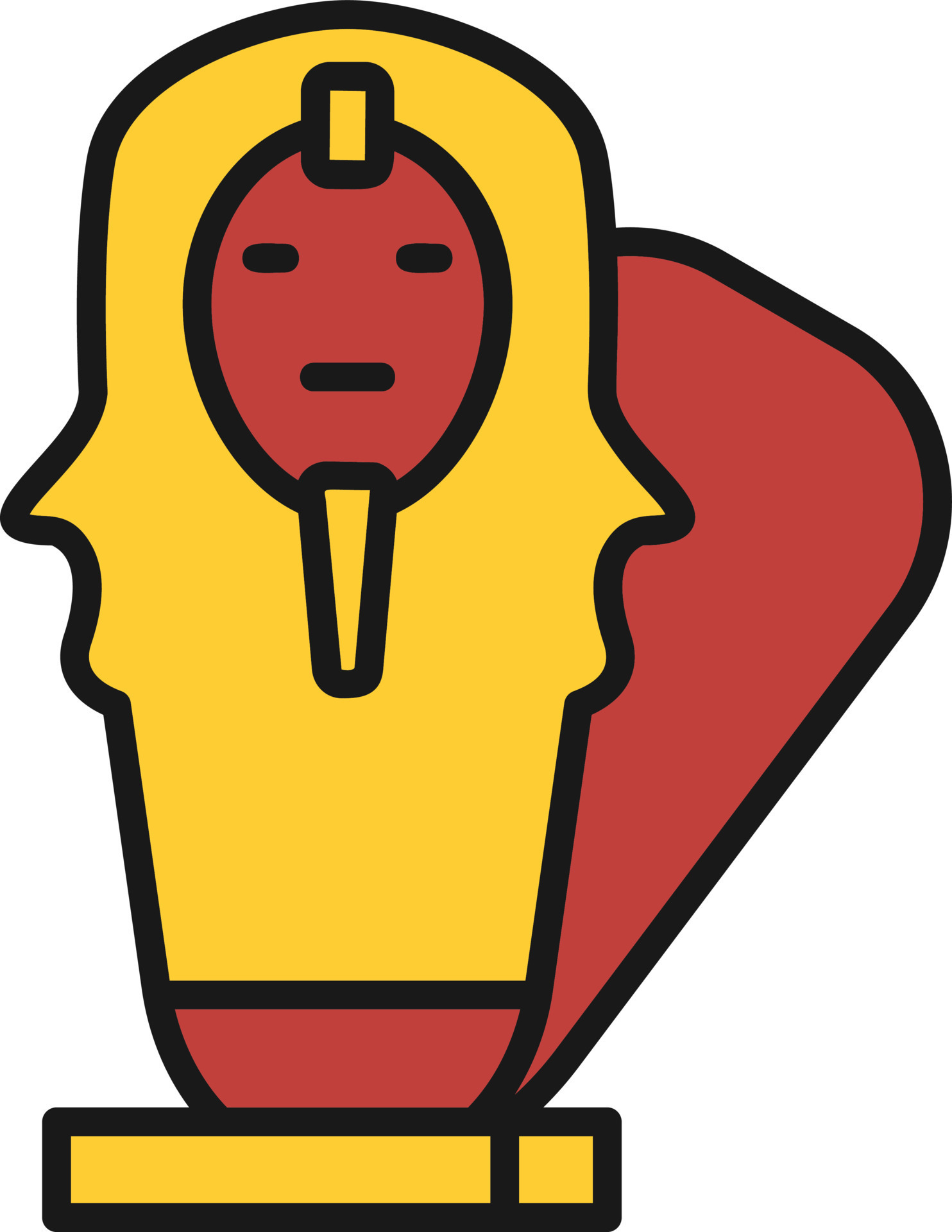 Sarcophagus Line Filled 9818574 Vector Art at Vecteezy