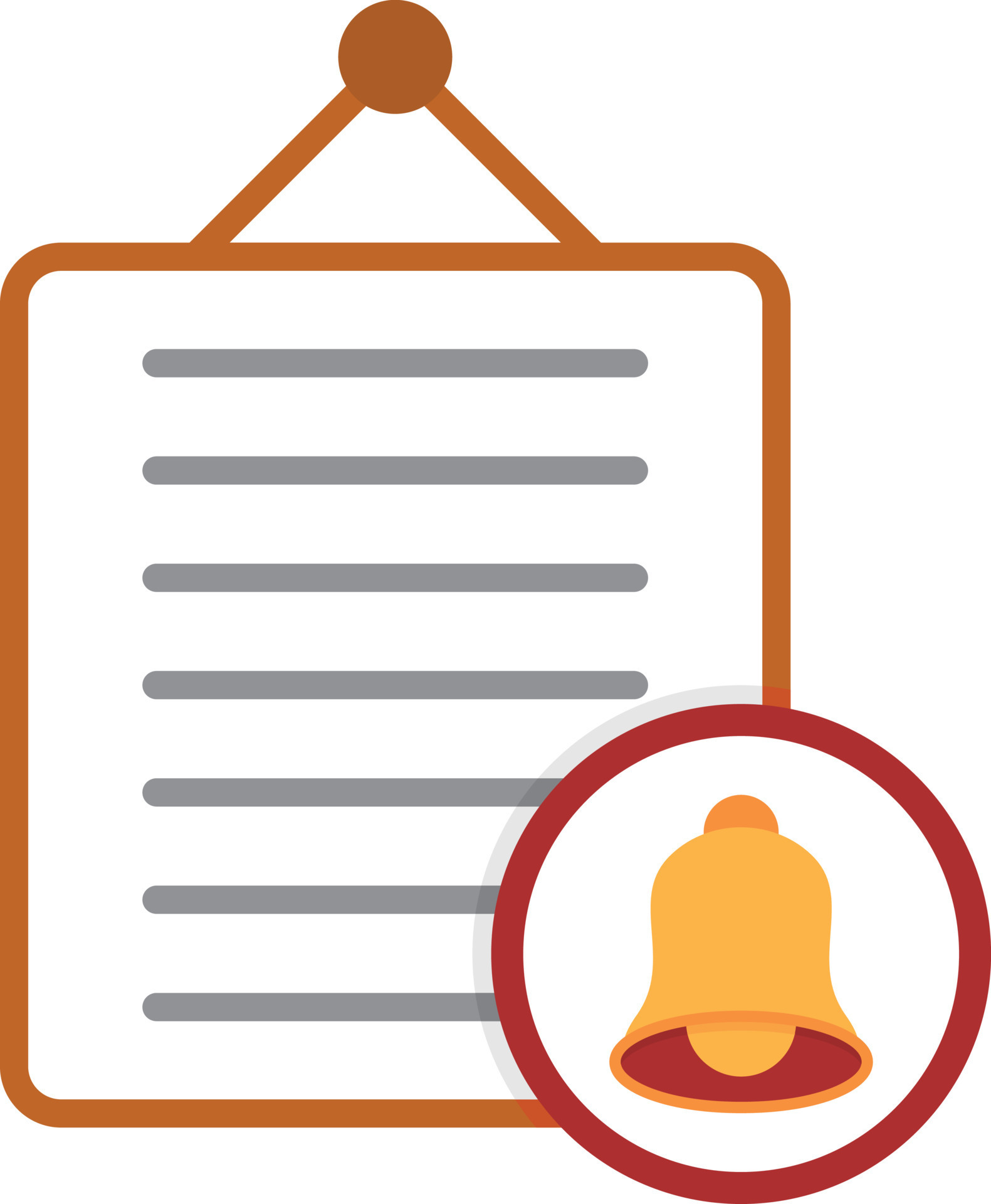 Notice Flat Icon 9819191 Vector Art at Vecteezy