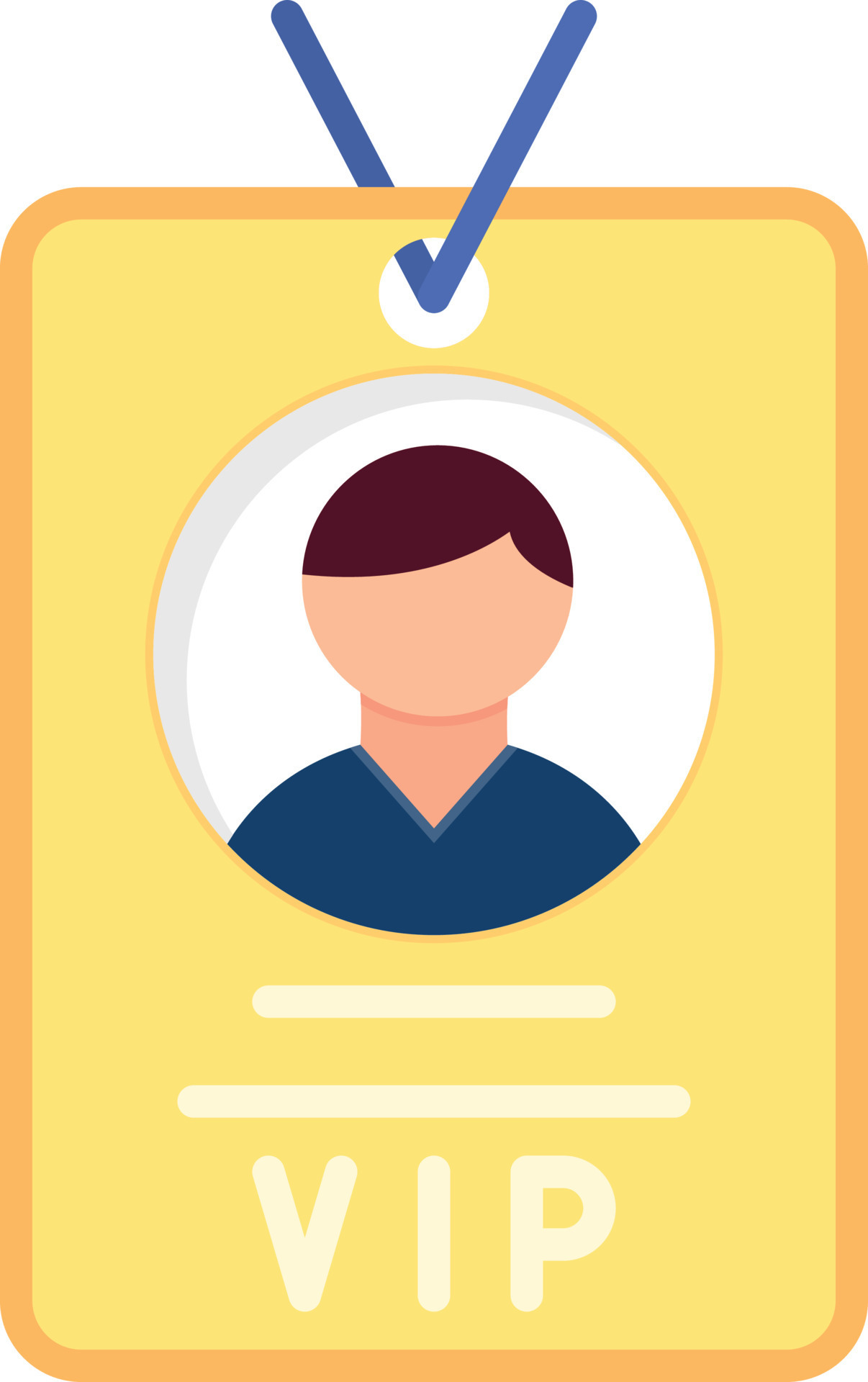 Vip Pass Flat Icon 9819898 Vector Art At Vecteezy