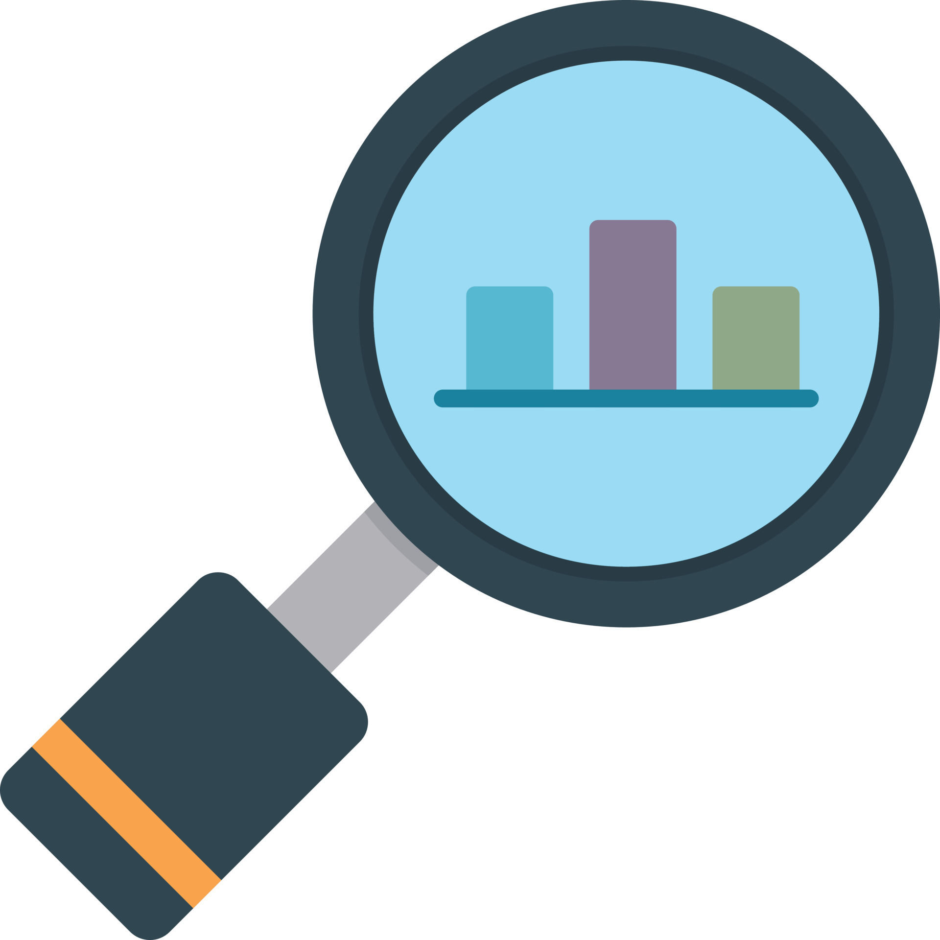 Analysis Flat Icon 9820708 Vector Art at Vecteezy