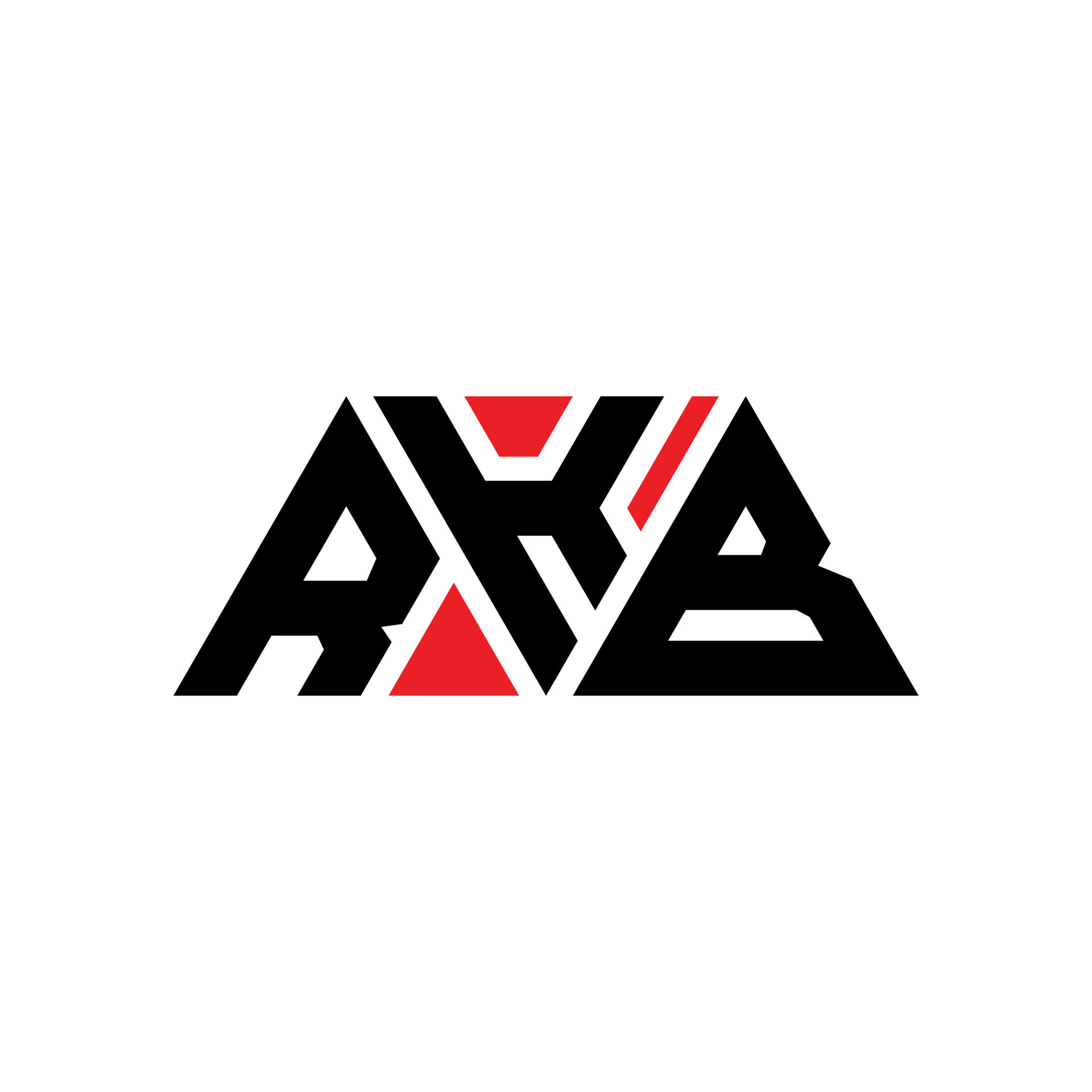 RKB triangle letter logo design with triangle shape. RKB triangle logo design monogram. RKB ...