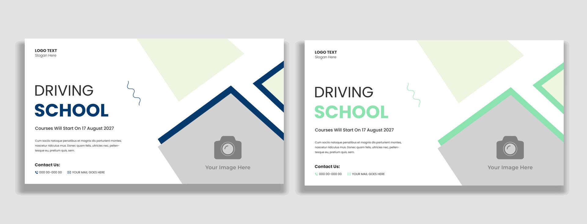 Car driving school thumbnail cover and social media banner template ...