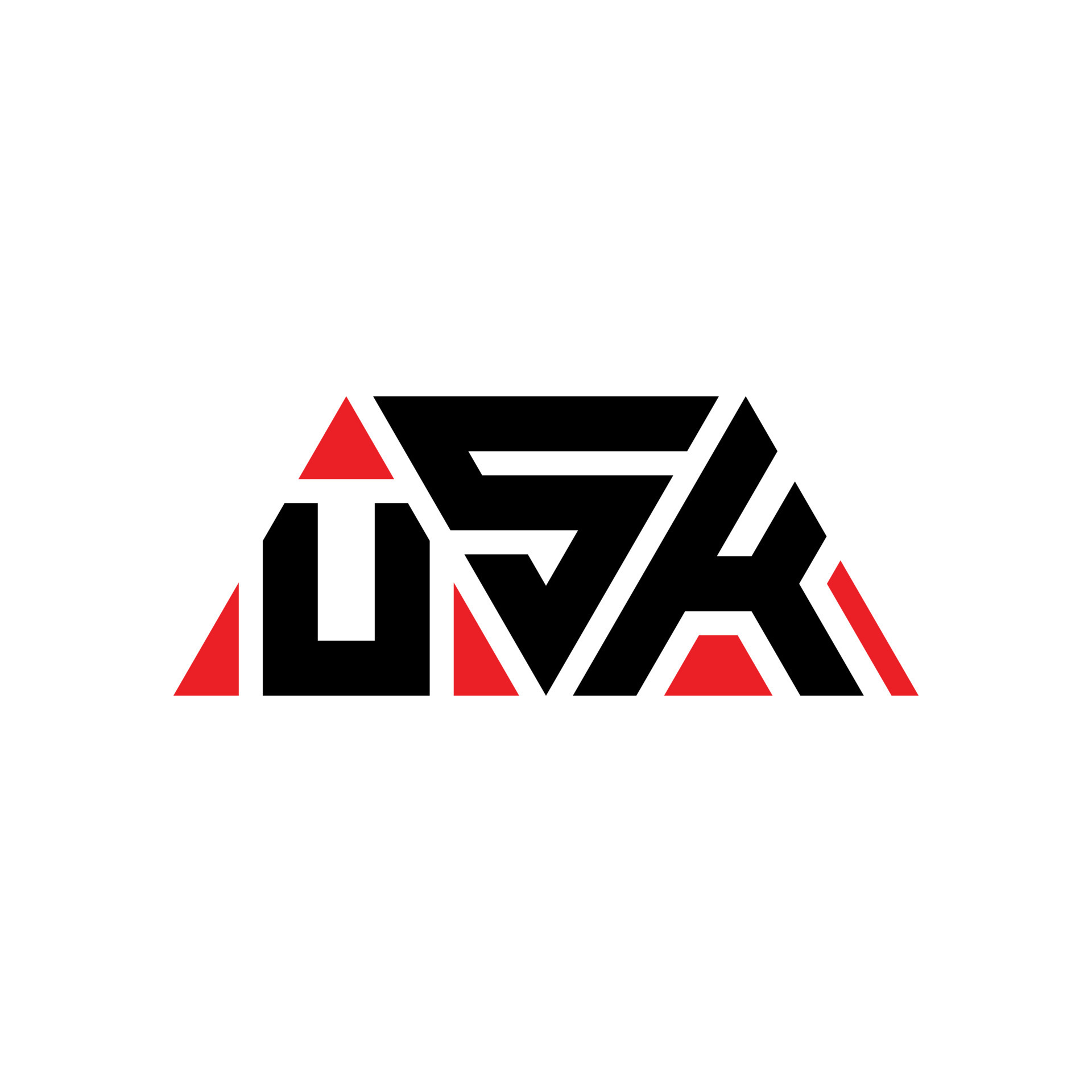 Usk Triangle Letter Logo Design With Triangle Shape Usk Triangle Logo Design Monogram Usk