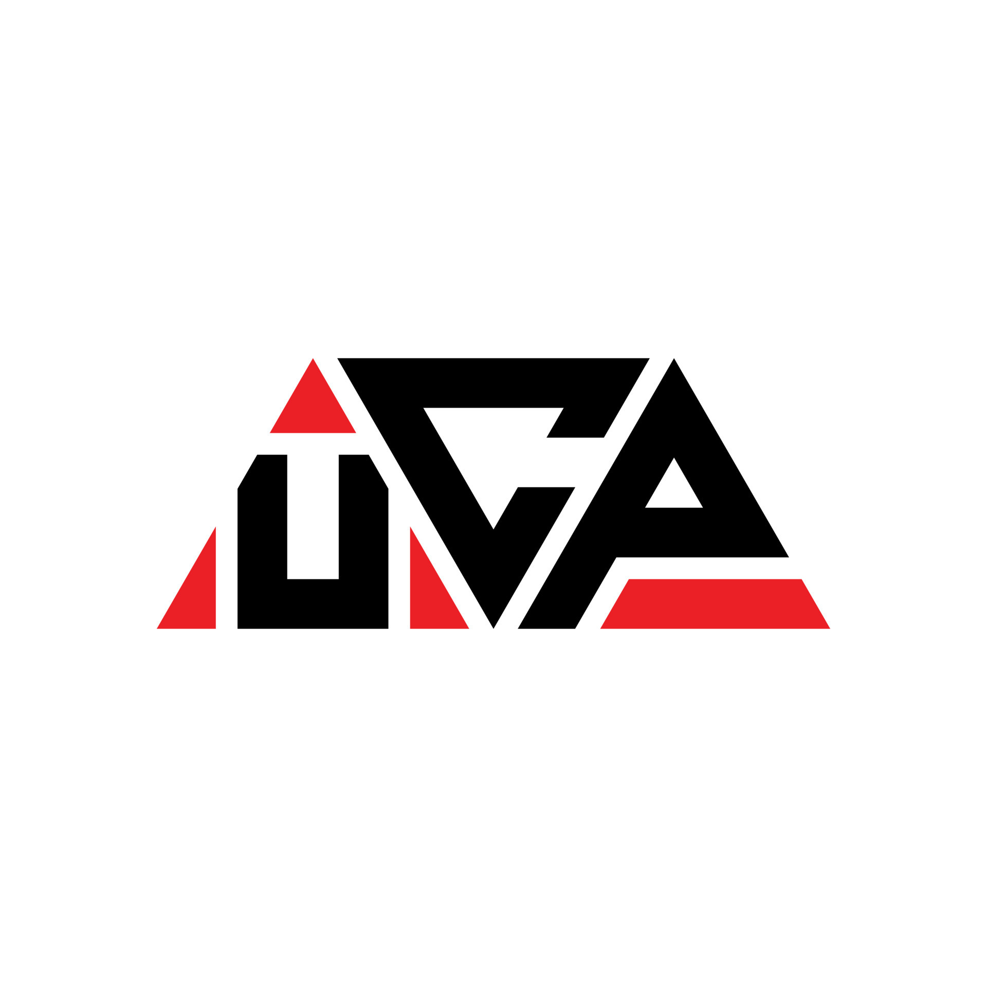 Ucp Triangle Letter Logo Design With Triangle Shape Ucp Triangle Logo Design Monogram Ucp
