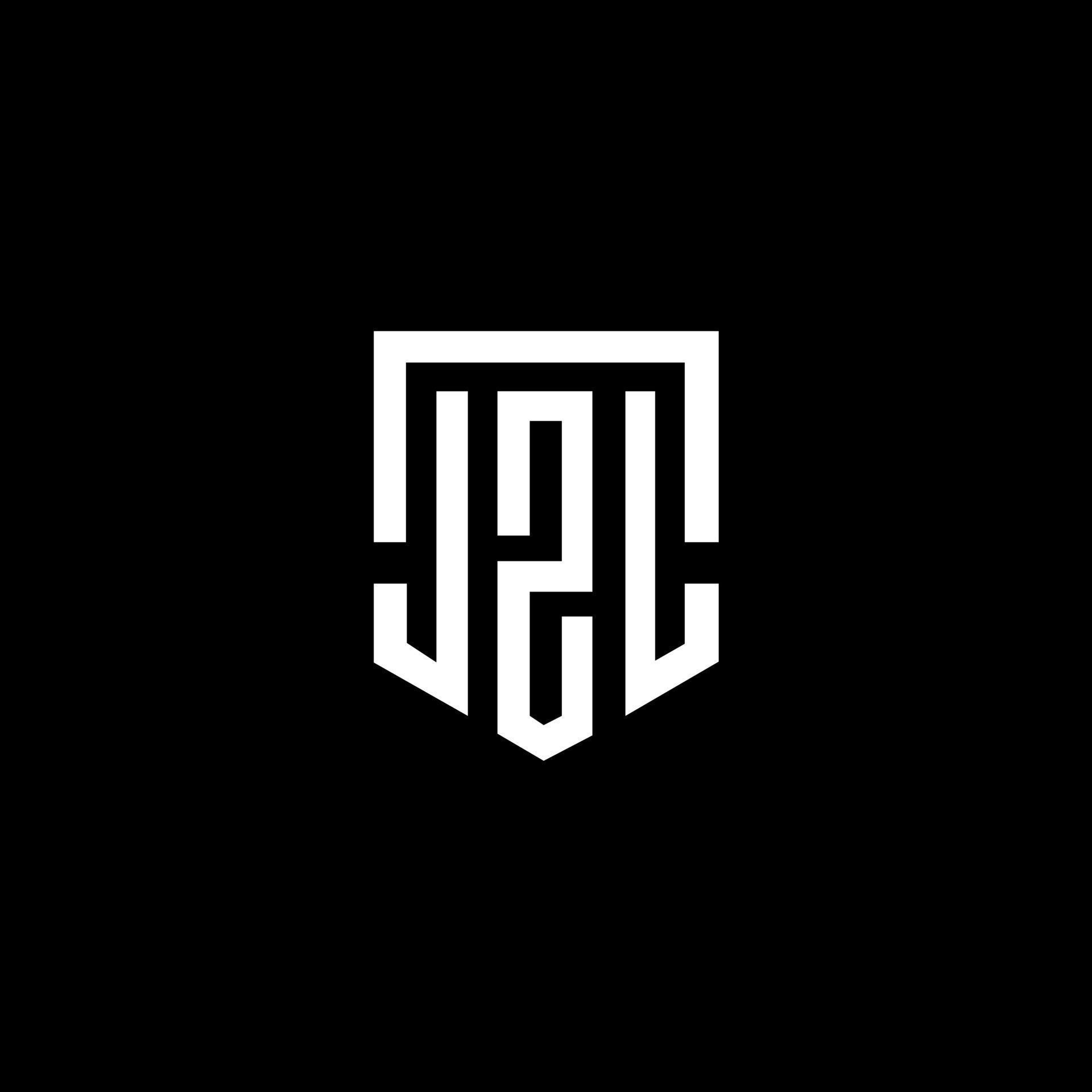 JZL letter design.JZL letter logo design on BLACK background. JZL ...