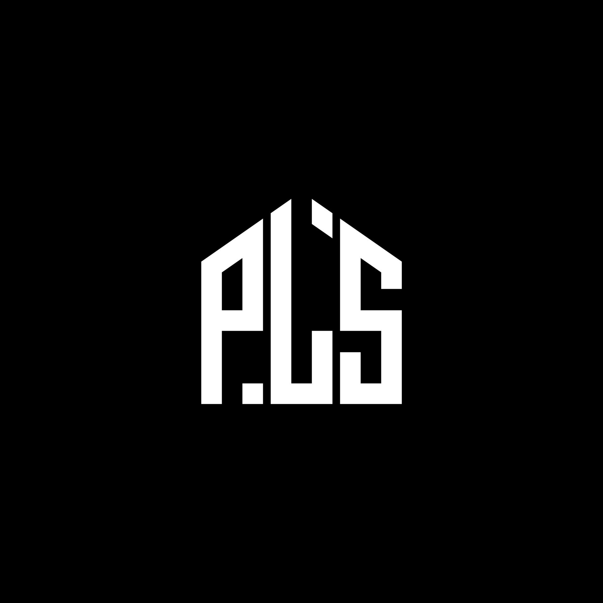 pls letter design.pls letter logo design sobre fondo negro. concepto de ... pls letter design.pls letter logo design sobre fondo negro. concepto de ...