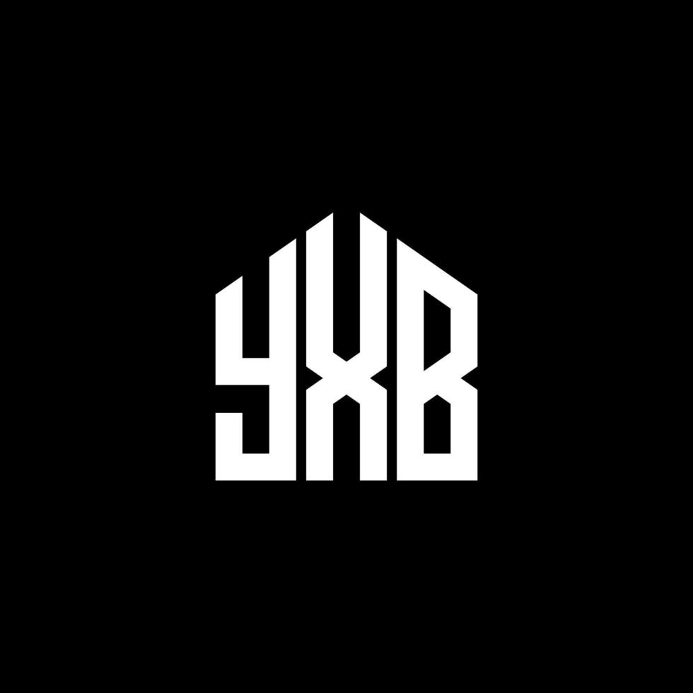 diseño de logotipo de letra yxb sobre fondo negro. yxb creative iniciales carta logo concepto ...