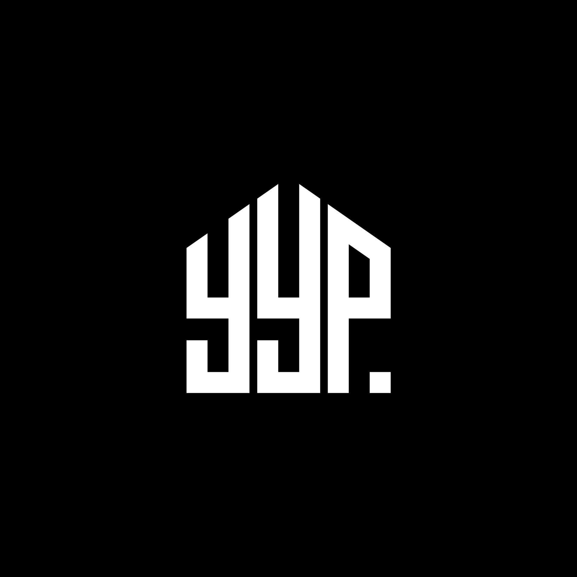 YYP letter logo design on BLACK background. YYP creative initials letter logo concept. YYP ...