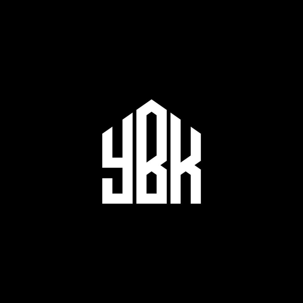 YBK letter logo design on BLACK background. YBK creative initials letter logo concept. YBK ...