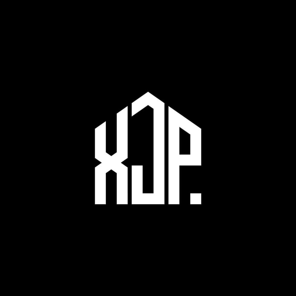 XJP letter logo design on BLACK background. XJP creative initials letter logo concept. XJP ...