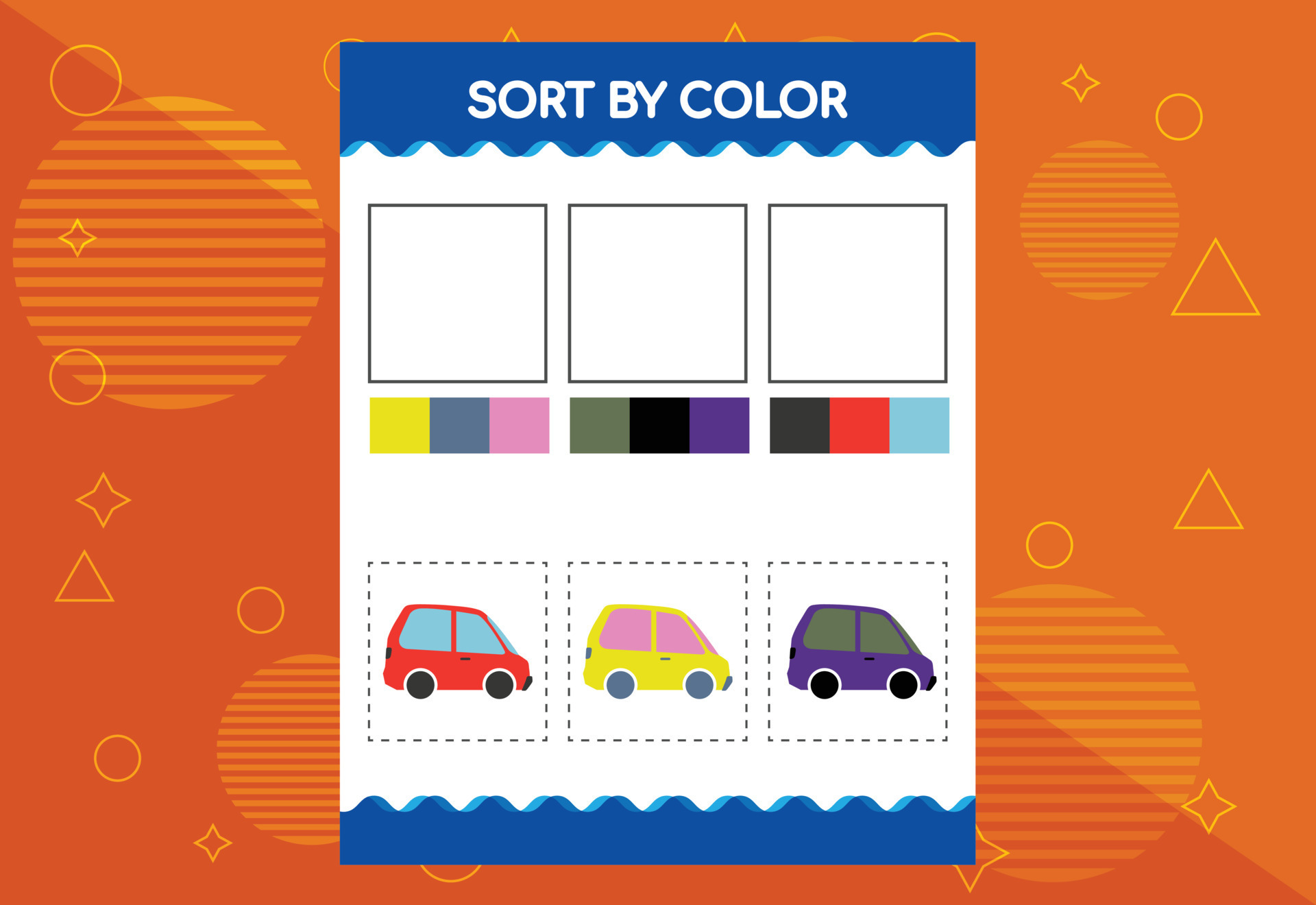 Sort By Color Worksheet For Kids Good For School And Kindergarten sort-by-color-worksheet-for-kids-good-for-school-and-kindergarten