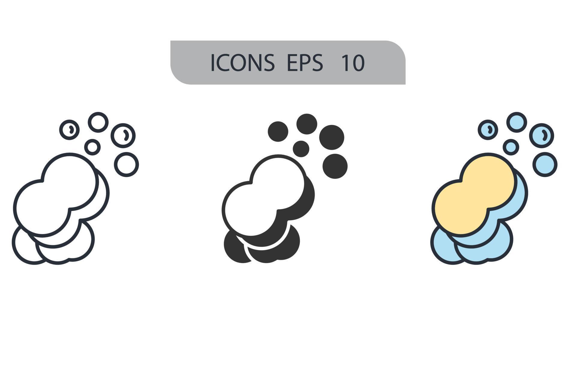soap icons symbol vector elements for infographic web 9842603 Vector ...