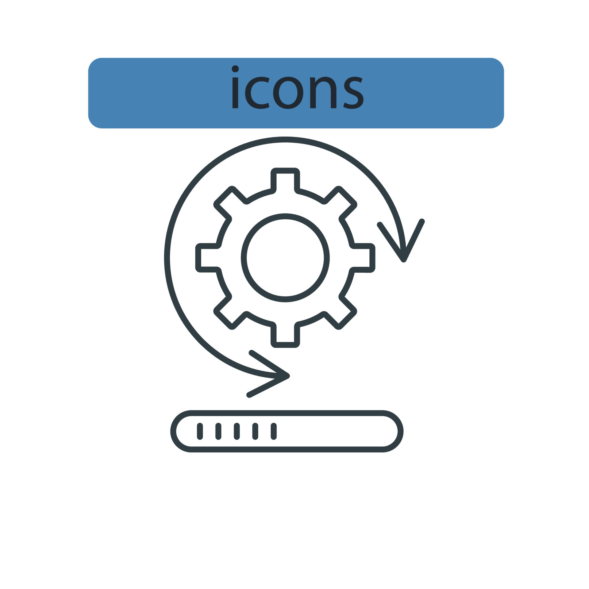 software update icons symbol vector elements for infographic web ...