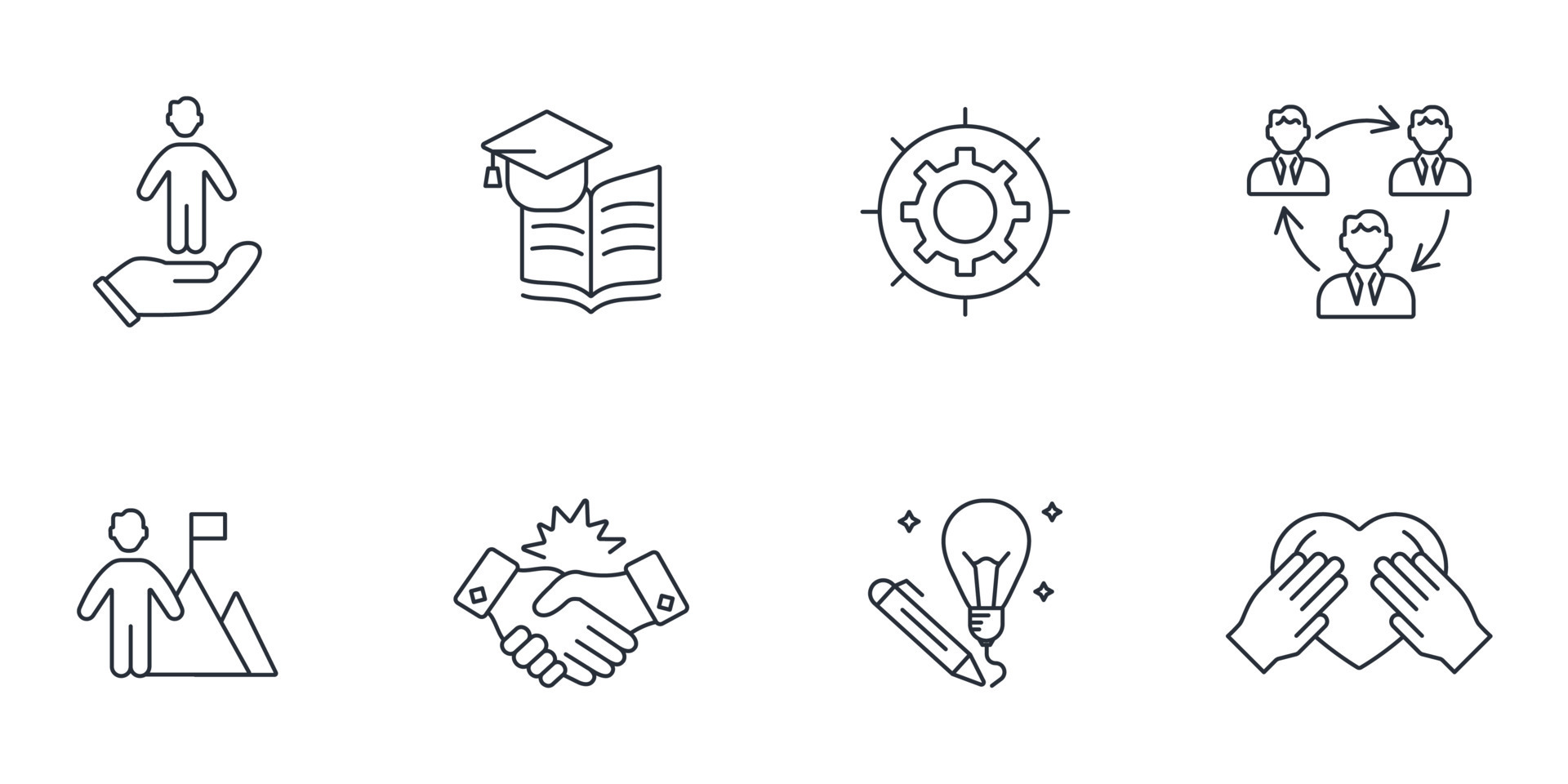 Company Values Icons Set Company Values Pack Symbol Vector Elements company-values-icons-set-company-values-pack-symbol-vector-elements