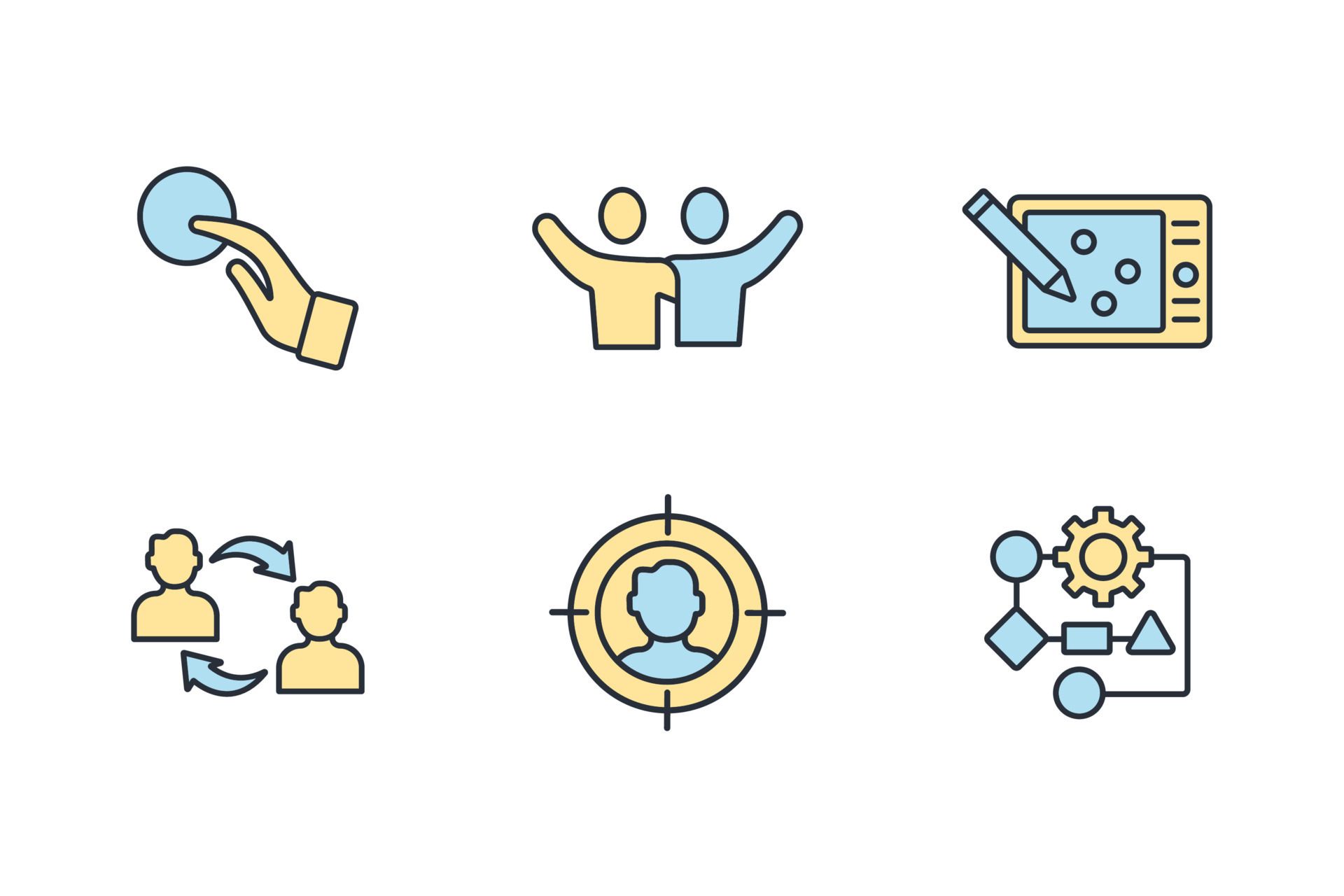 interface design icons set . interface design pack symbol vector ...
