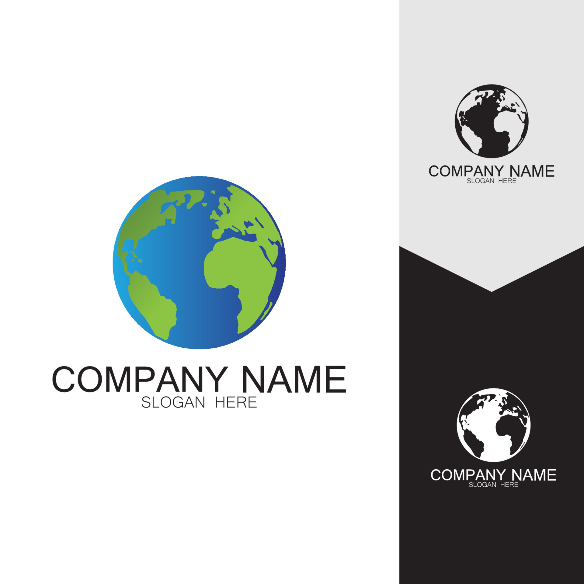 3d Digital Globe Logo Design Icon Vector Illustration This Logo Is