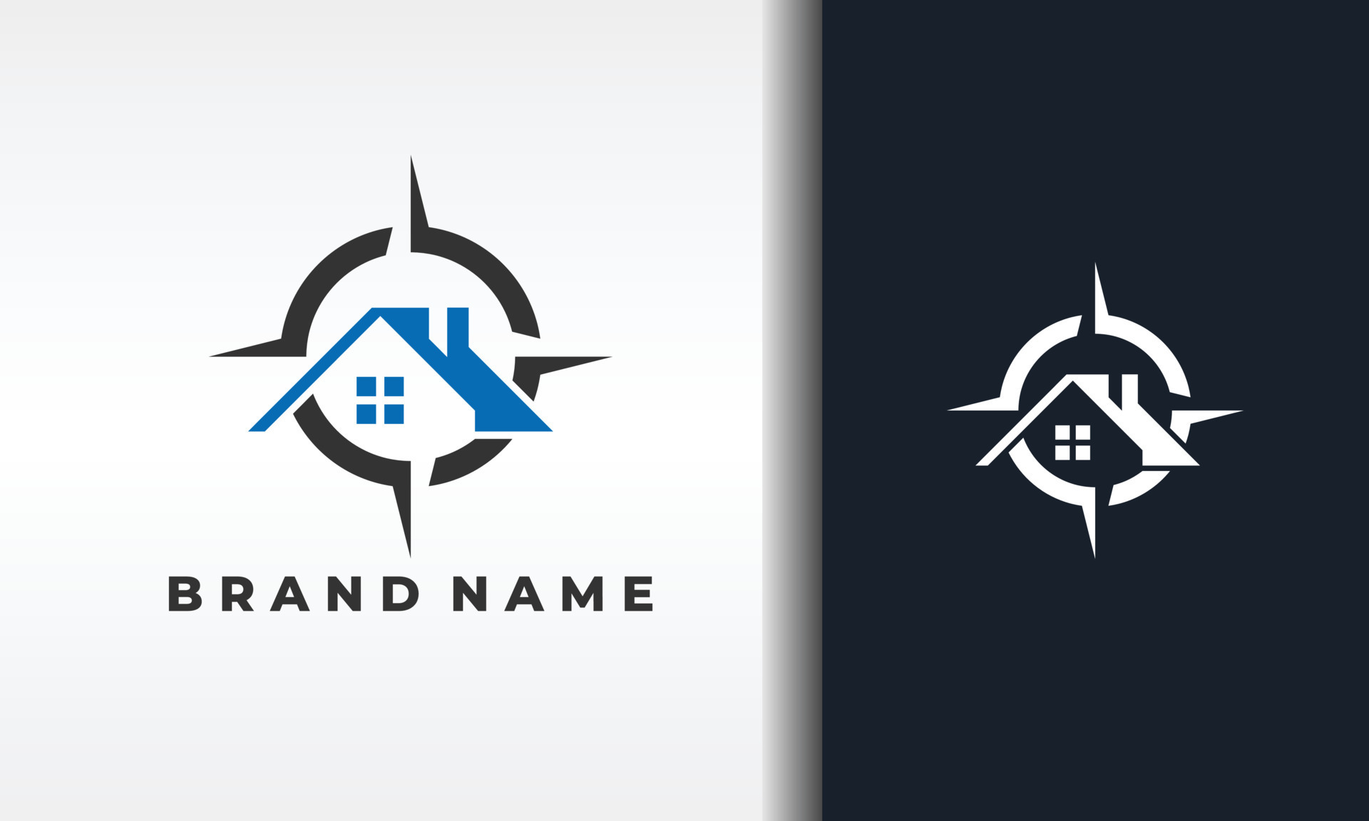 Real Estate Compass Logo 9852836 Vector Art At Vecteezy
