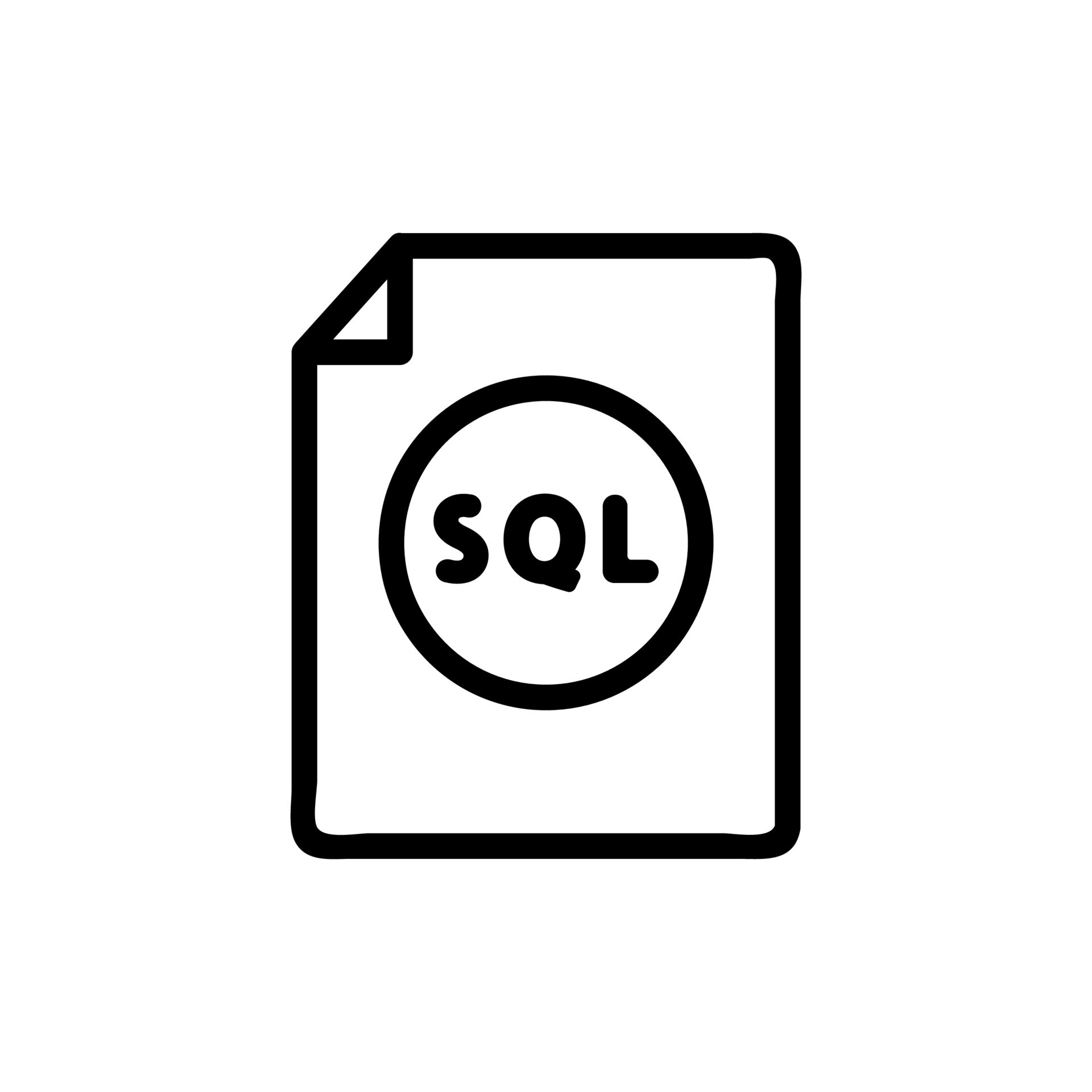 the database is an icon vector. Isolated contour symbol illustration ...