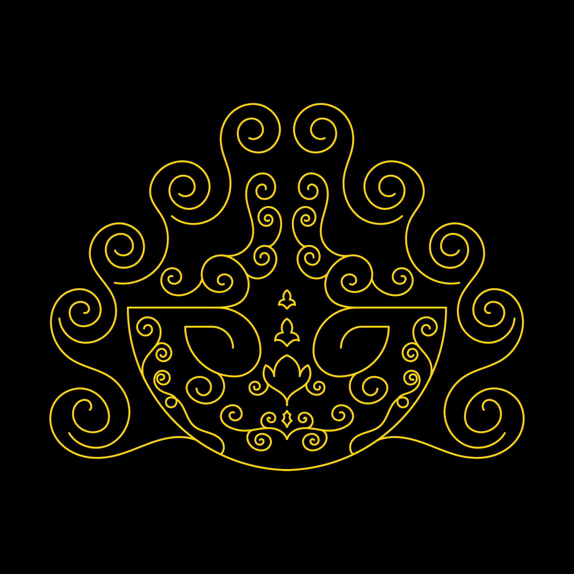 Decorative Line Art Elements Vector Element Floral Natural Decorative Ornament 9860797 Vector