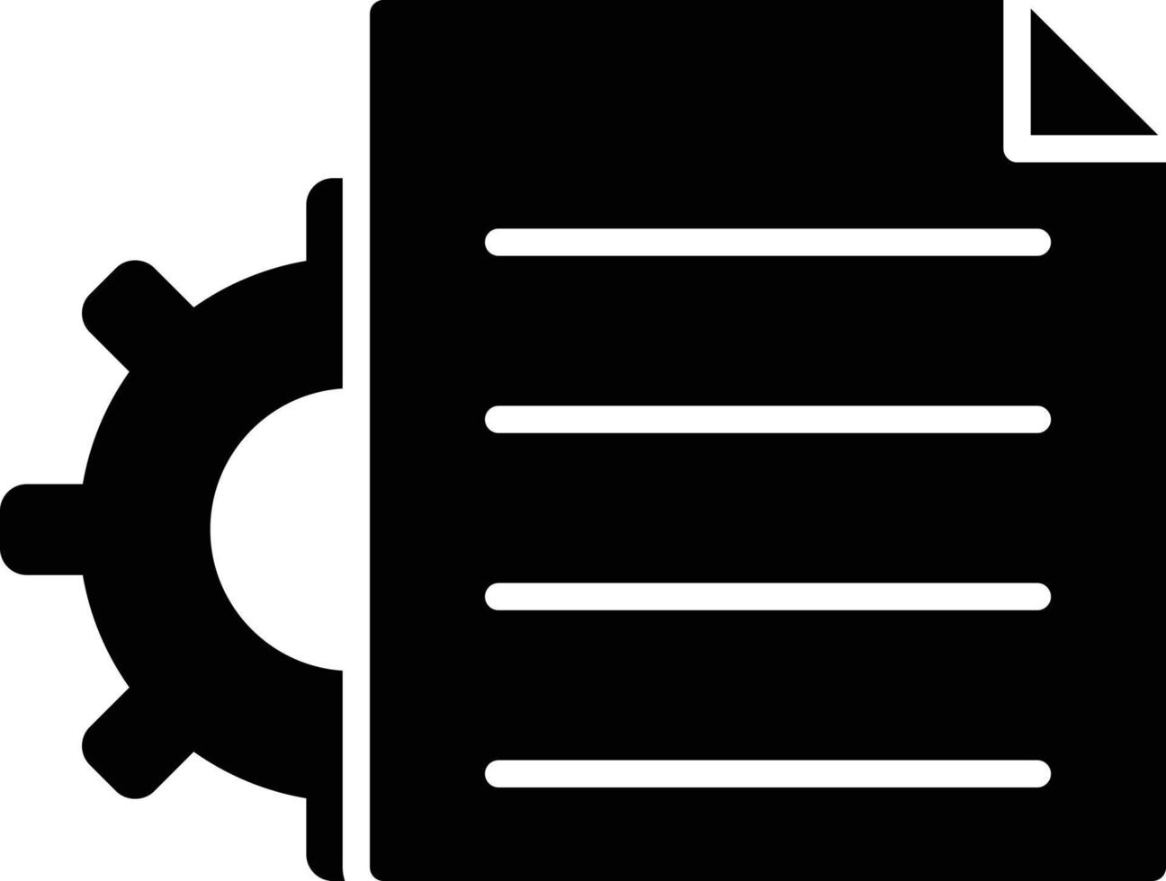 Document Setting Glyph Icon 9865273 Vector Art at Vecteezy