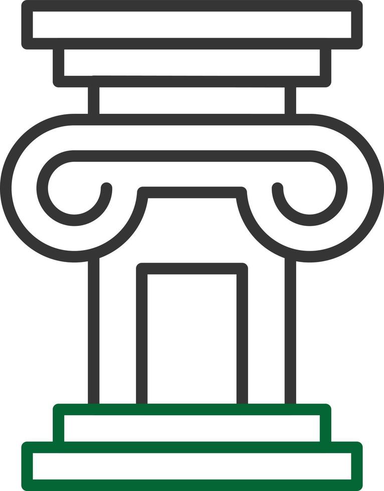 Column Line Two Color 9865722 Vector Art at Vecteezy
