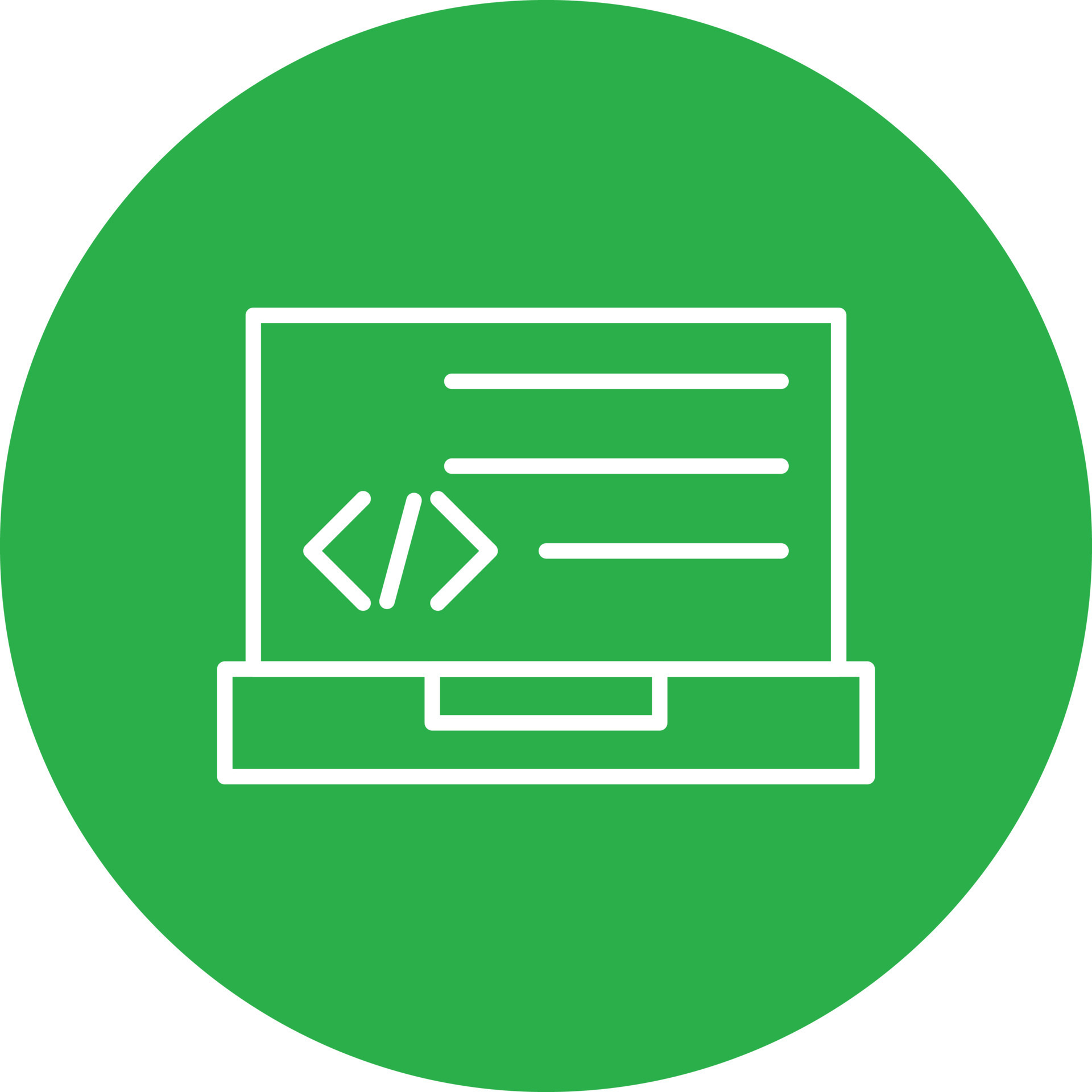 Programming Line Circle Multicolor 9865902 Vector Art at Vecteezy