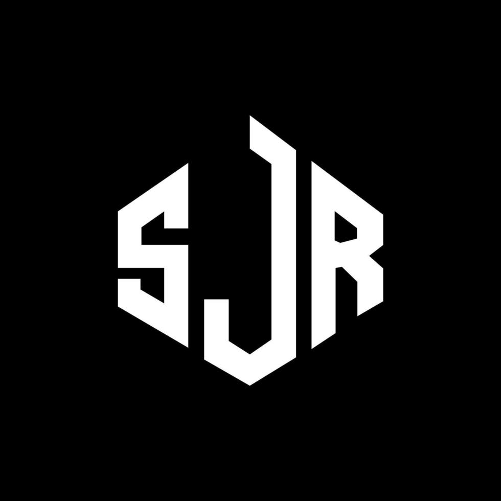 SJR letter logo design with polygon shape. SJR polygon and cube shape ...