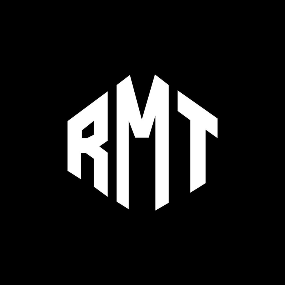 RMT letter logo design with polygon shape. RMT polygon and cube shape logo design. RMT hexagon ...