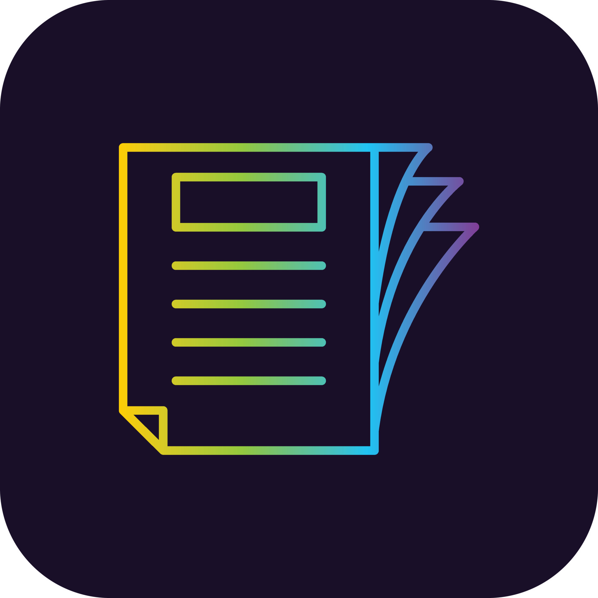 Document Gradient Icon 9866786 Vector Art At Vecteezy
