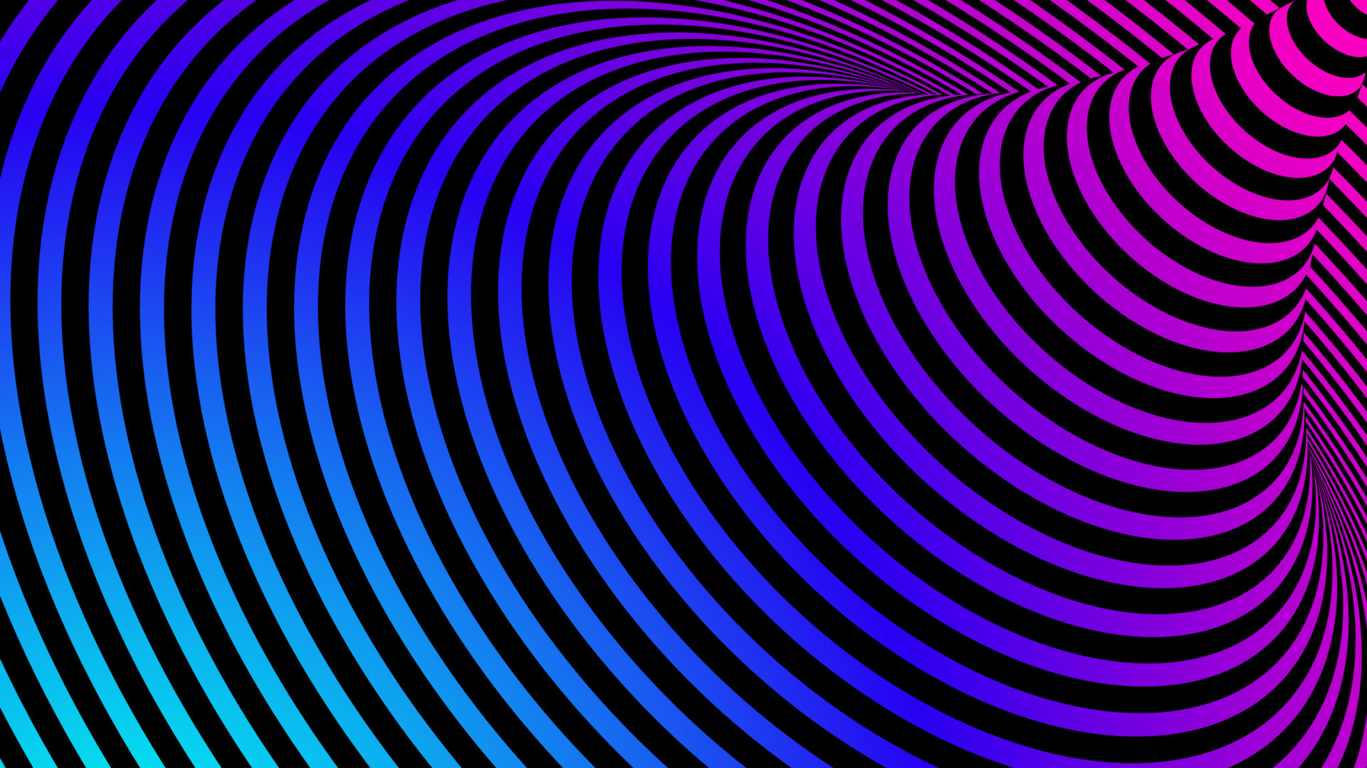 3D abstract black twisted spiral lines optical illusion pattern on ...