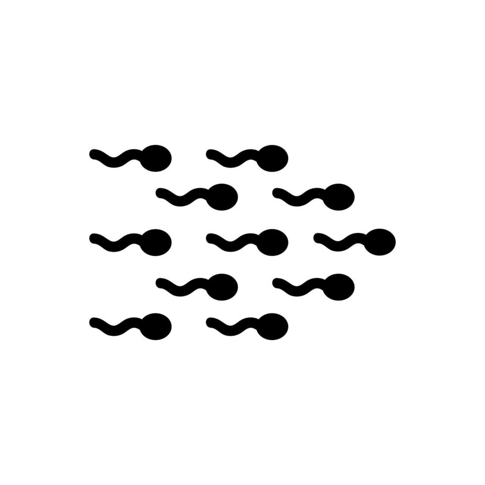 Active Sperm Icon Vector Isolated Contour Symbol Illustration 9871246