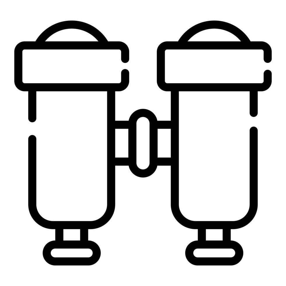 binocular vector icon thin line style for Web and Mobile. 9871831 Vector Art at Vecteezy