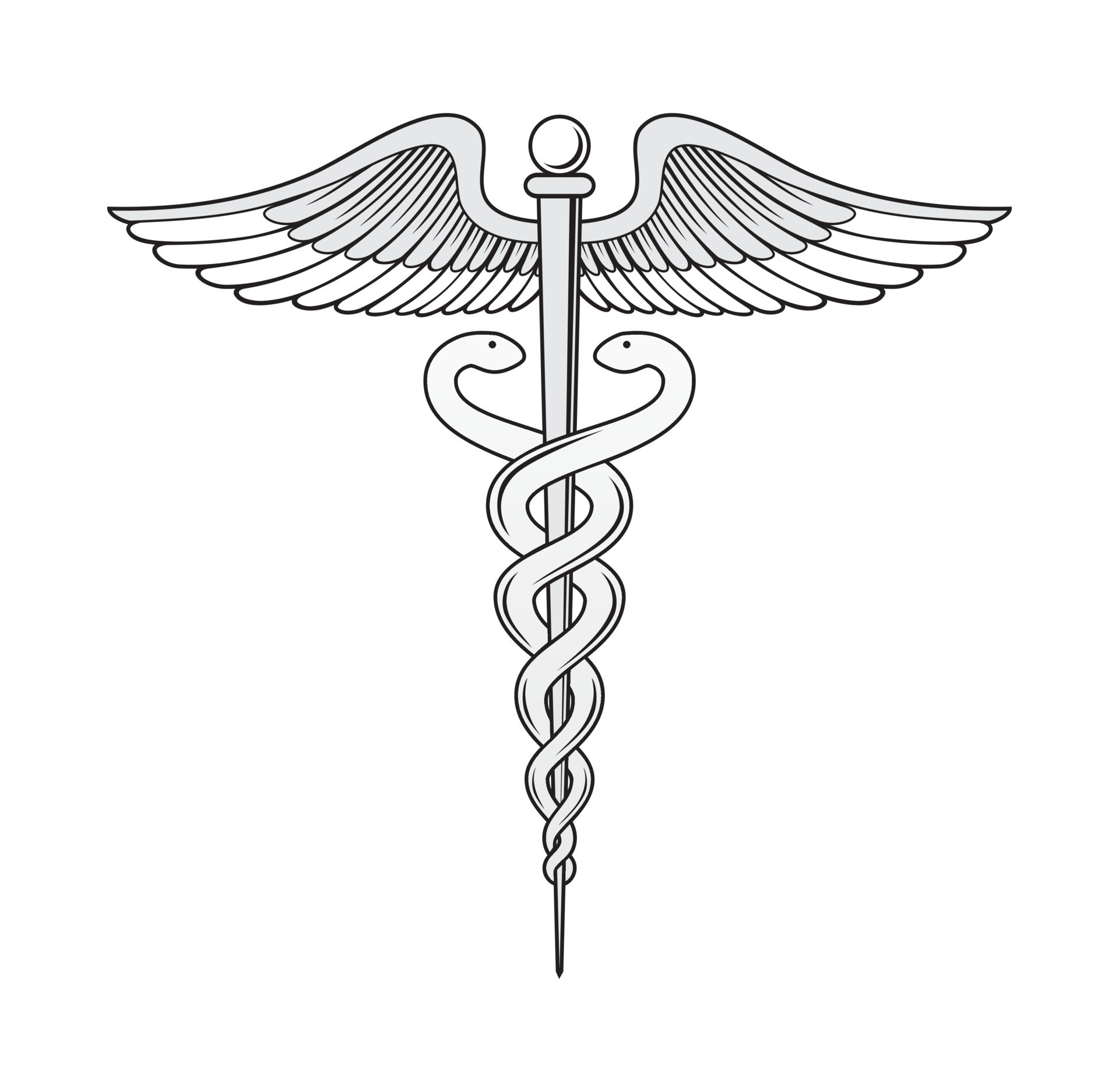 Medical Caduceus Symbol Design Illustration 9873960 Vector Art At Vecteezy