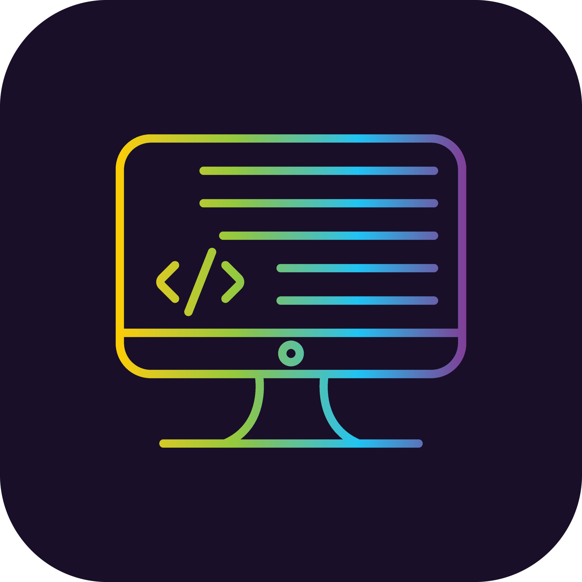 Lcd Gradient Icon 9874607 Vector Art at Vecteezy