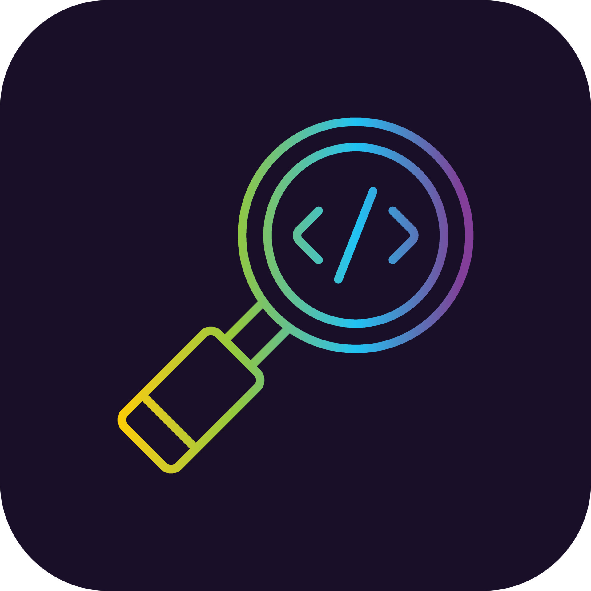 Code Gradient Icon 9874841 Vector Art at Vecteezy